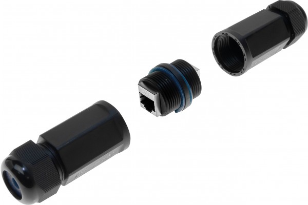 Embase de traversée étanche RJ45 STP CAT 6 - avec manchons - JPF Industries