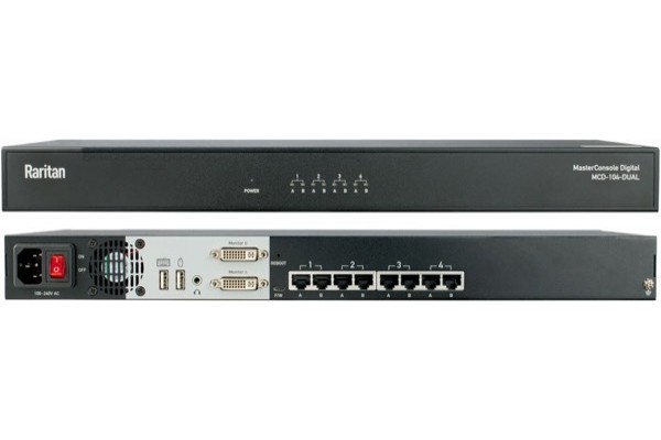 MCD-104-DUAL KVM Switch Cat5 4 p. double écran DVI+USB+Audio - JPF ...