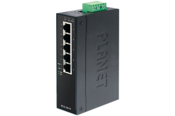 Planet Switch Indust Gigabit -40/75° - 5 ports 10/100/1000 - JPF Industries