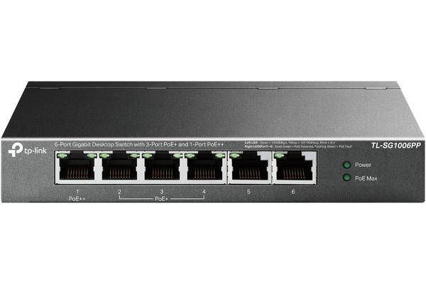 TP-LINK TL-SG1006PP Switch 6p Gigabit don 3 PoE+ et 1 PoE++ - JPF Industries